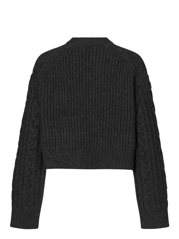Cecilie Bahnsen Cable-knit Jumper - Grey