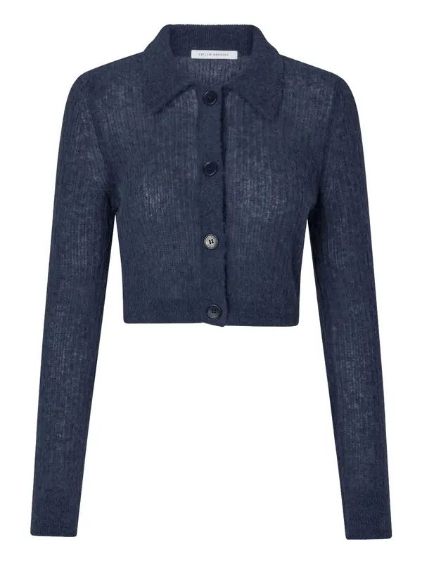 Cecilie Bahnsen Classic Collar Cardigan - Blue