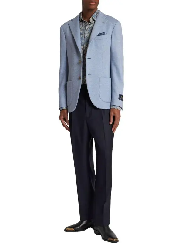 Etro Single-breasted Blazer - Blue