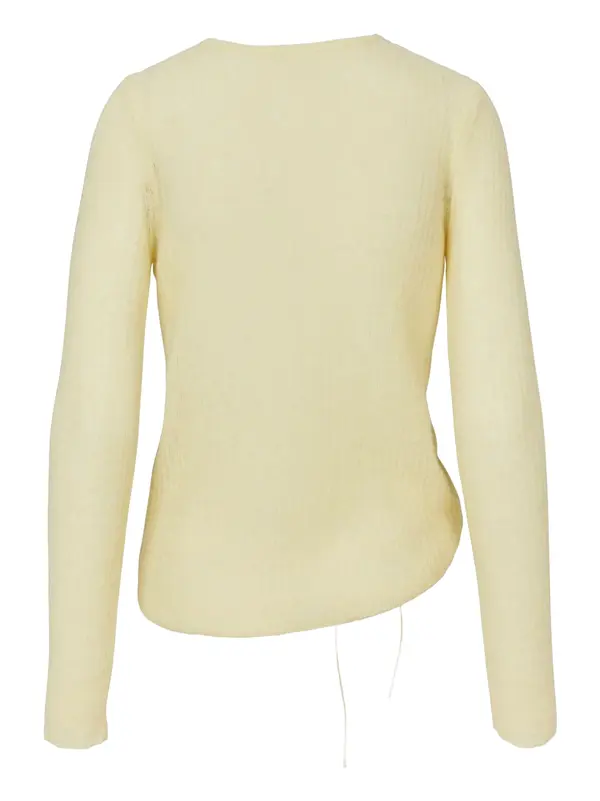 Cecilie Bahnsen Ruched-detailing Jumper - Yellow