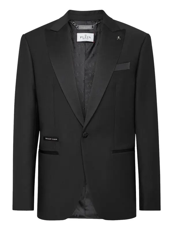 Philipp Plein Skull-print Blazer - Black