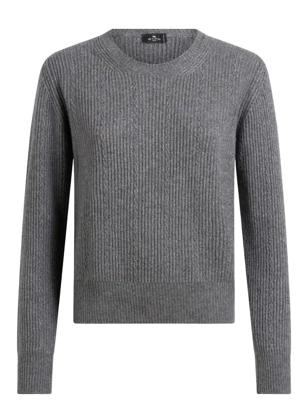 Etro Ribbed Knit Jumper - Grey