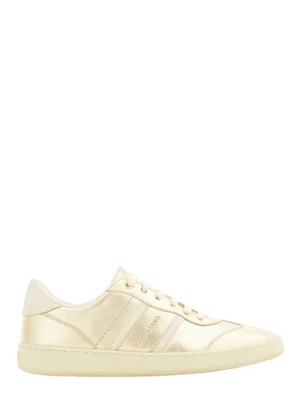 FERRAGAMO Signature Low-top Sneakers - Gold