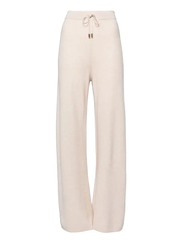 N.peal Honeycomb Knitted Trousers - Neutrals