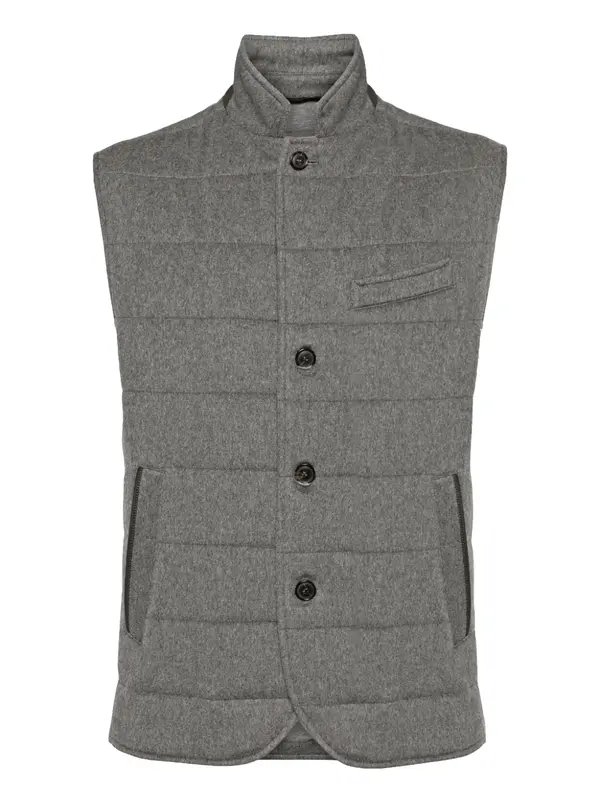 N.peal Calgary Cashmere Gilet - Grey