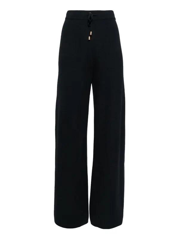 N.peal Honeycomb Knit Trousers - Blue
