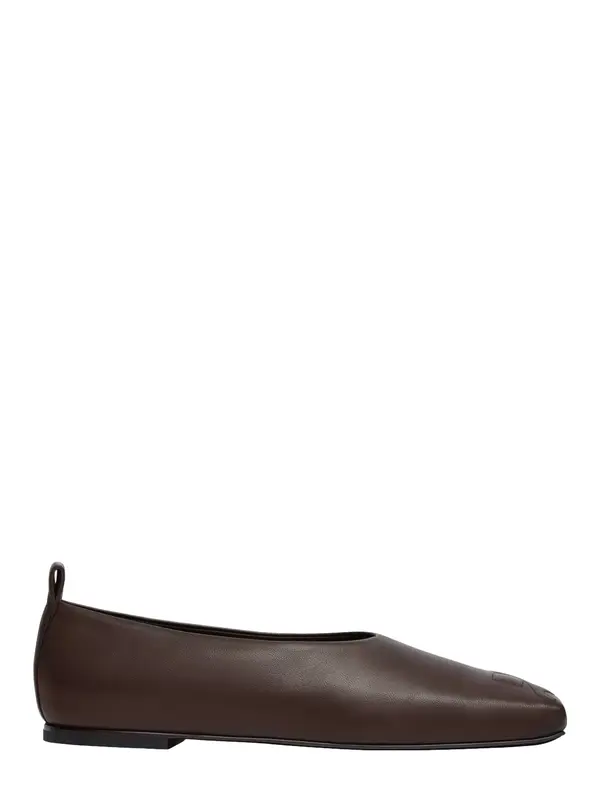 COURREGES Leather Loafers - Brown