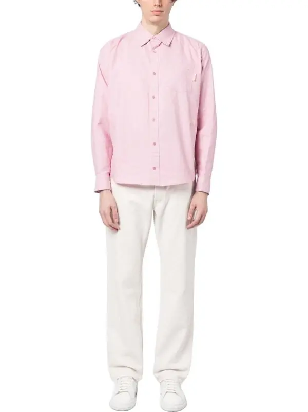 ADVISORY BOARD CRYSTALS Long-sleeves Cotton Shirt - Pink