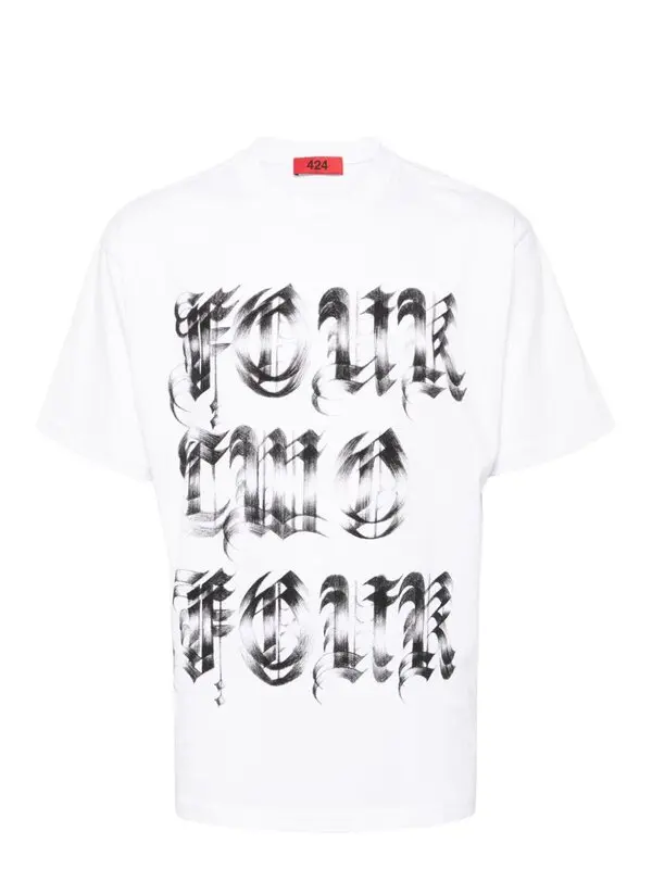 424 Logo-print Cotton T-shirt - White