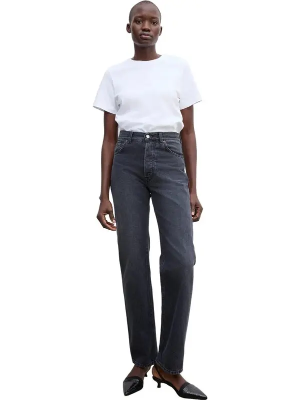 HOUSE OF DAGMAR Straight Leg Denim - Dark Grey