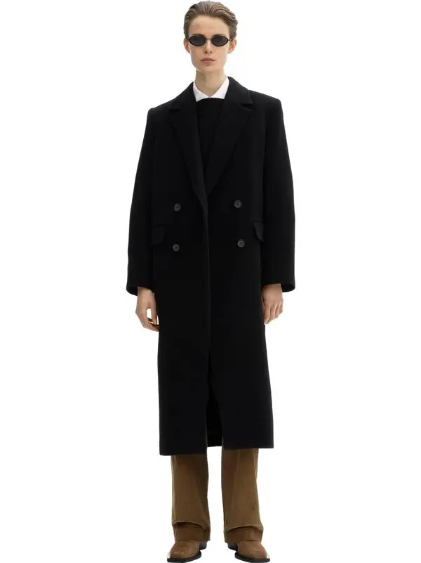 HOUSE OF DAGMAR Double-breasted Coat - Black