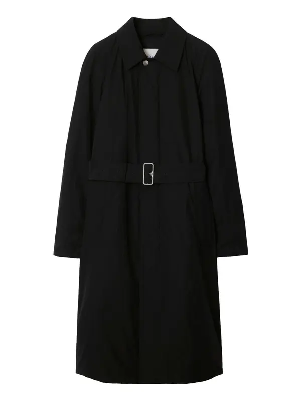 Burberry Long Padded Car Coat - Black