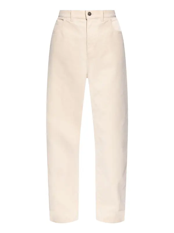 Moncler Tapered Leg Jeans - White