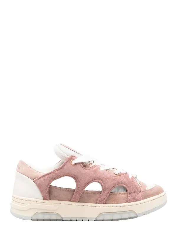 SANTHA Suede Sneakers - Pink