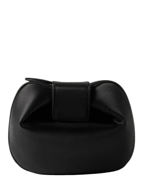 Gabriela Hearst Soft Demi Satin Clutch - Black