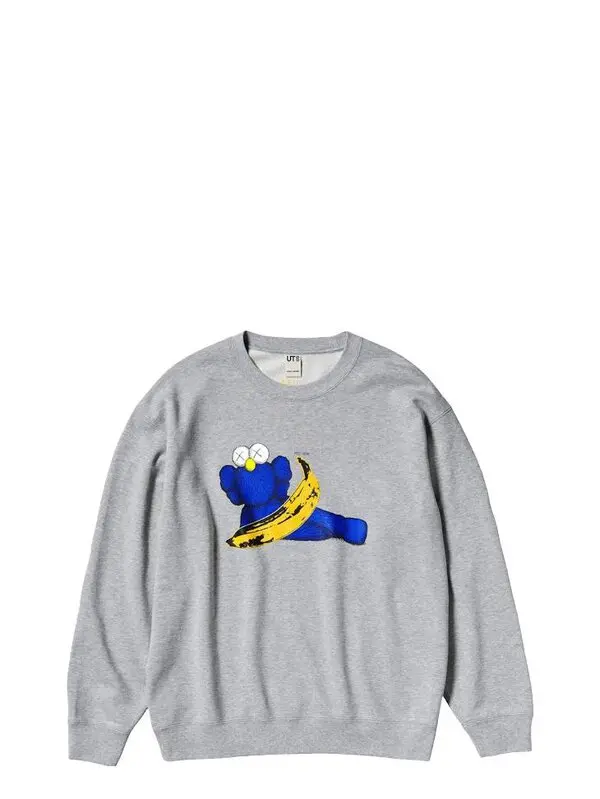 KAWS X Warhol Graphic 472951 Sweatshirt - Gray