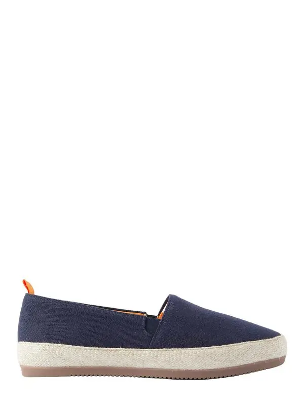 Mulo Linen Espadrilles - Blue
