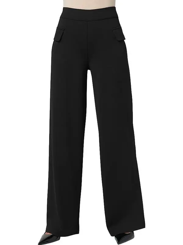 Hue Wide Leg Pants - Black