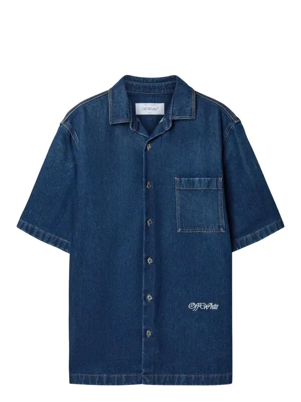 Off-White Denim Over Shirt - Blue