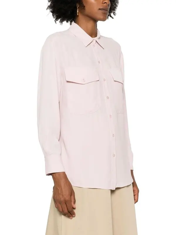 SEMICOUTURE Crepe Shirt - Pink