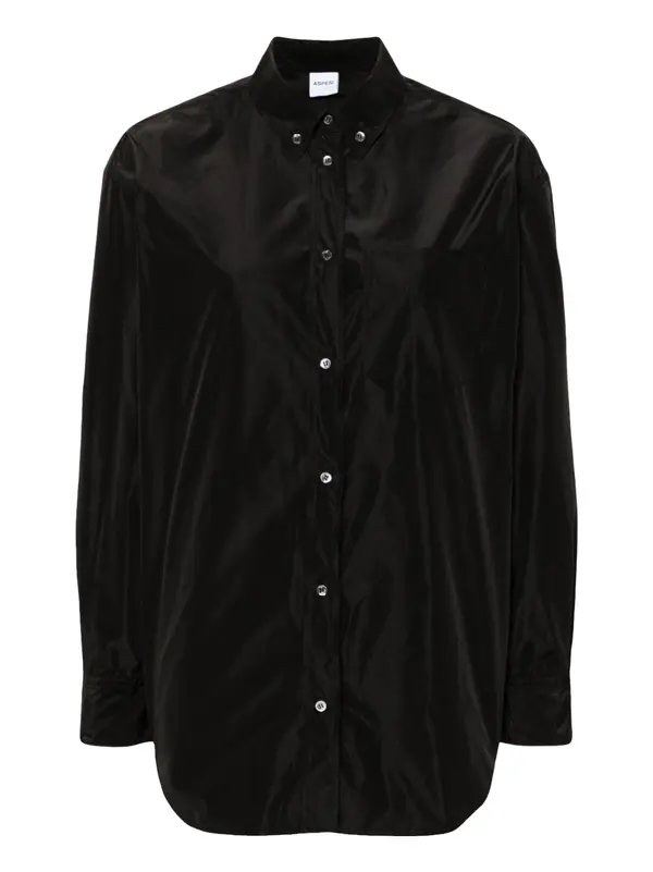 Aspesi Button-down Collar Shirt - Black