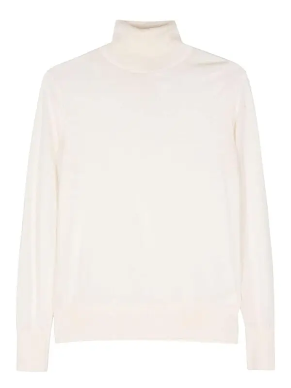 FORTE_FORTE Roll-neck Virgin-wool Jumper - White