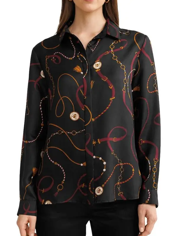 Lilysilk Silk Shirt - Louisville Print