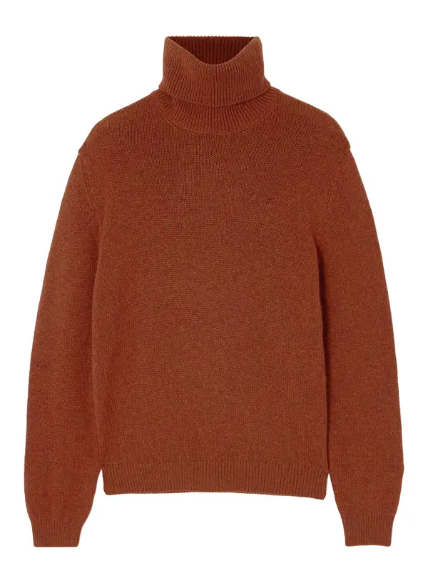 Loro Piana Fobello Cashmere Turtleneck Sweater - Brown