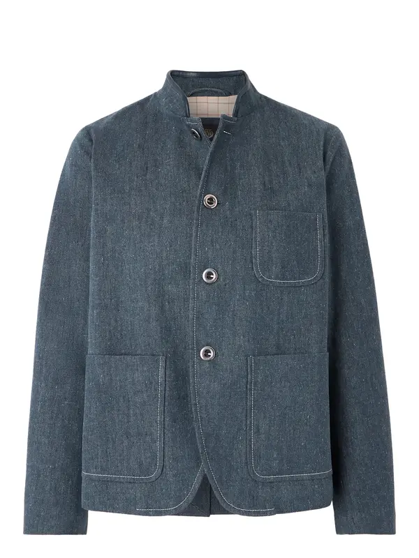 Loro Piana Mini Spagna Denim Jacket - Blue