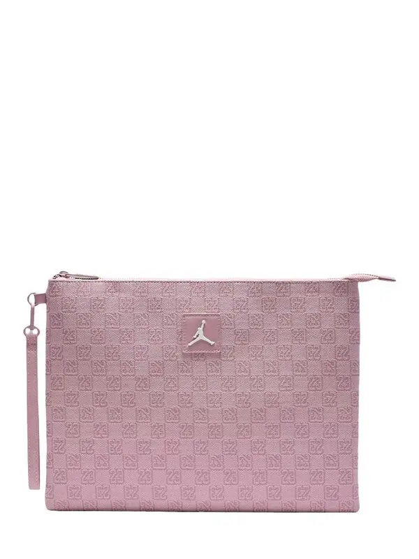 JORDAN Monogram Pouch - Pink Glaze