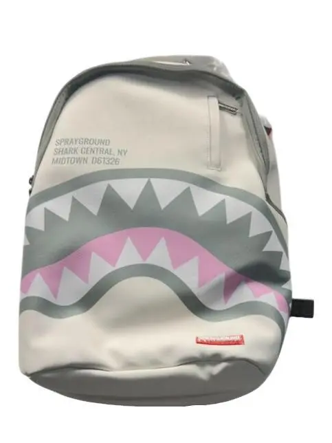 SPRAYGROUND Shark Central Rose Dlxsv Backpack - White/black