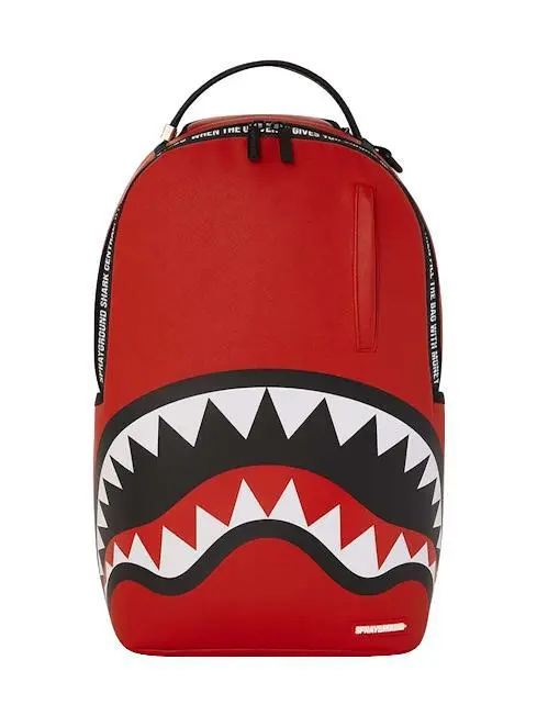 SPRAYGROUND Shark Central Holdin Down The City Dlxsv Backpack - Red/black