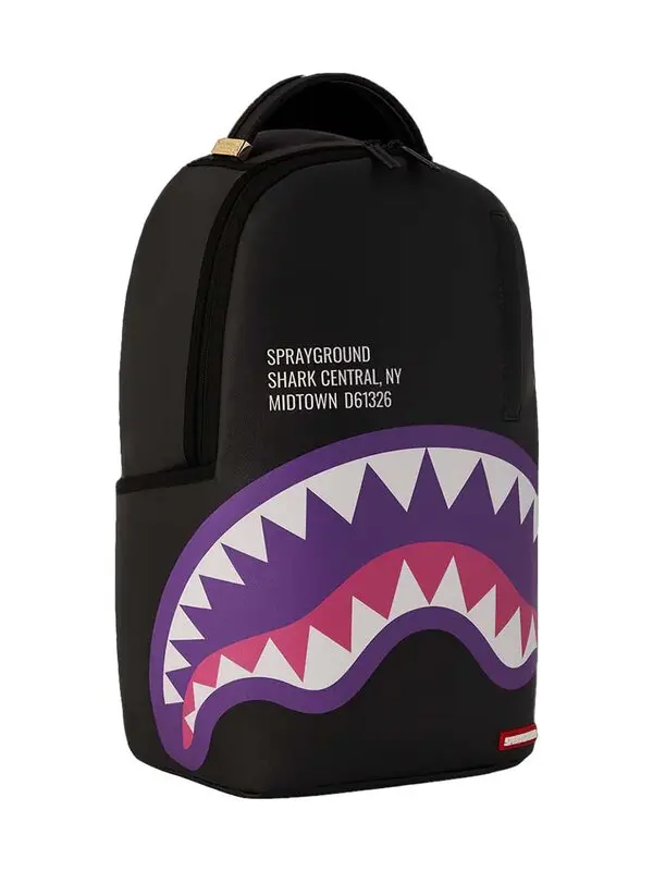SPRAYGROUND Shark Central Dlxsv Backpack - Black/violet