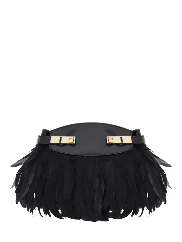 FERRAGAMO Hug Crossbody Bag - Black