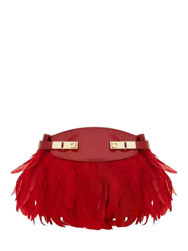 FERRAGAMO Hug Crossbody Bag - Red