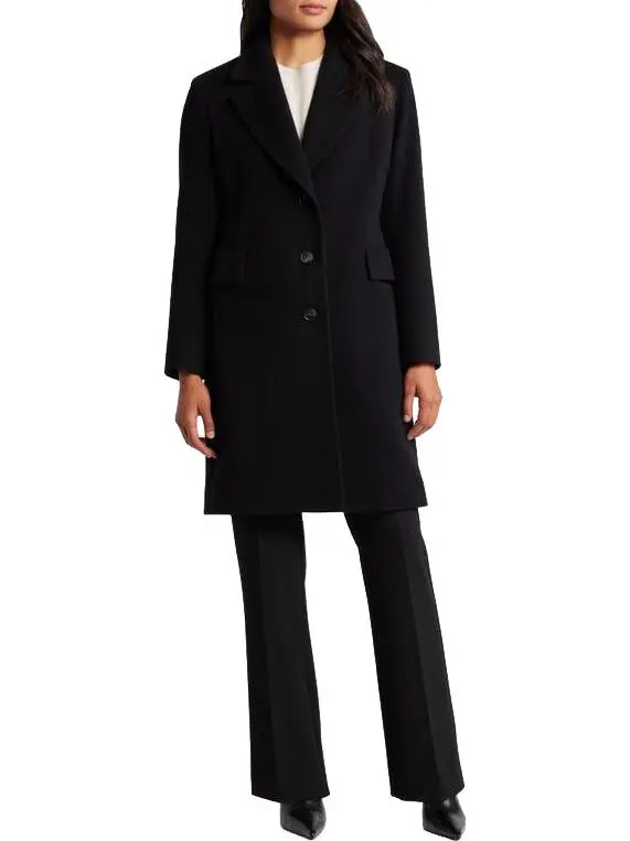 Fleurette Charlie Wool Coat - Black