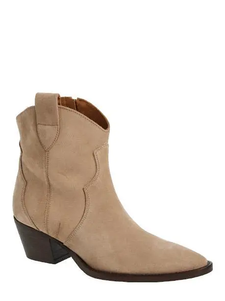 Cordani Penny Leather Bootie - Camoscio Sabbia