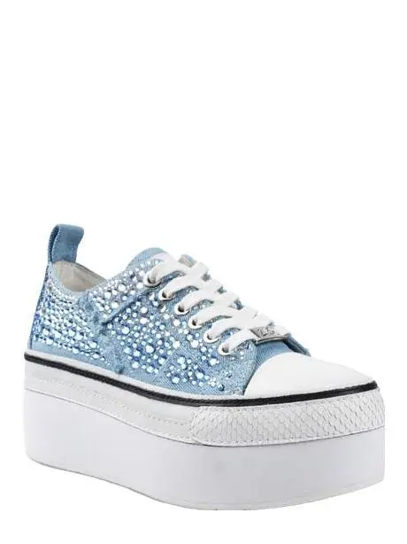 ZIGI Koralay-2 Embellished Platform Sneakers - Blue/ Multi