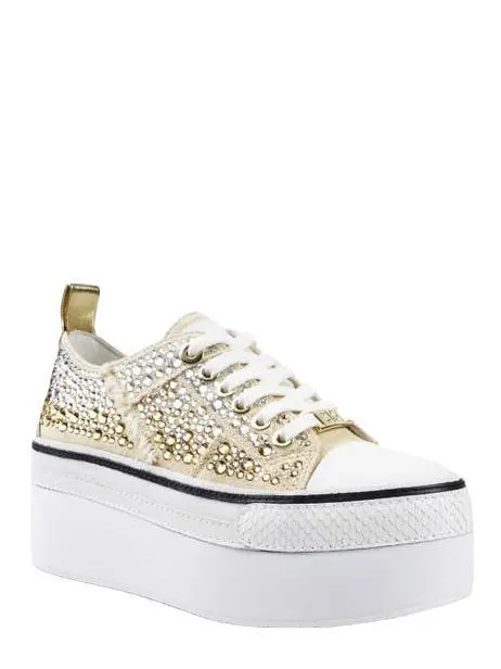 ZIGI Koralay-2 Embellished Platform Sneakers - Gold/multi