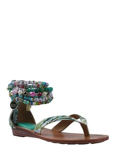 ZIGI Fabella Ankle Strap Sandal - Turquoise Multi Fabric