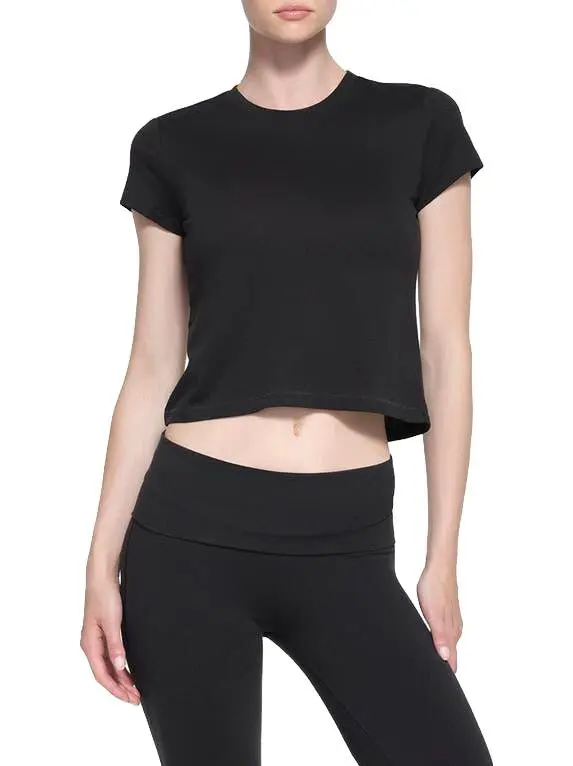SKIMS Relaxed Shrunken T-shirt - Onyx