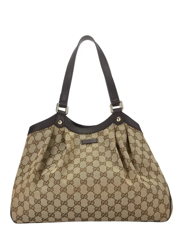 Gucci Original Gg Canvas Sukey Tote - Brown