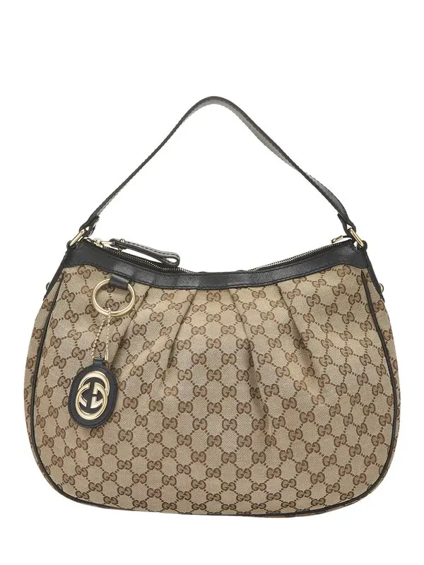 Gucci Original Gg Sukey Hobo - Black