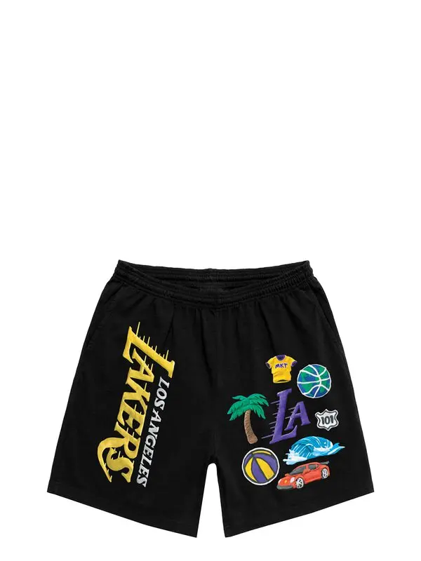 MARKET X Nba Lakers Fleece Sweatshorts - Black