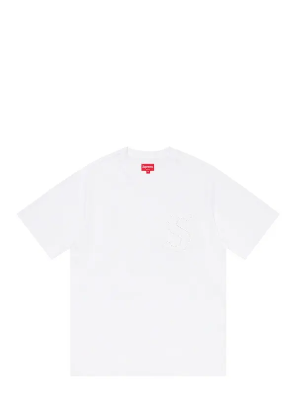 Supreme Laser Cut S Logo Pocket Tee - White