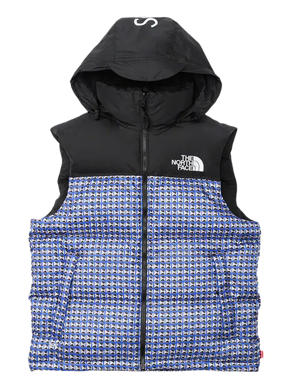 Supreme X The North Face Studded Nuptse Vest - Blue