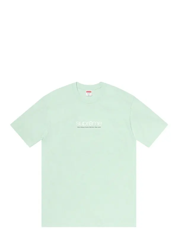 Supreme Five Boroughs Tee 'pale Aqua - Blue
