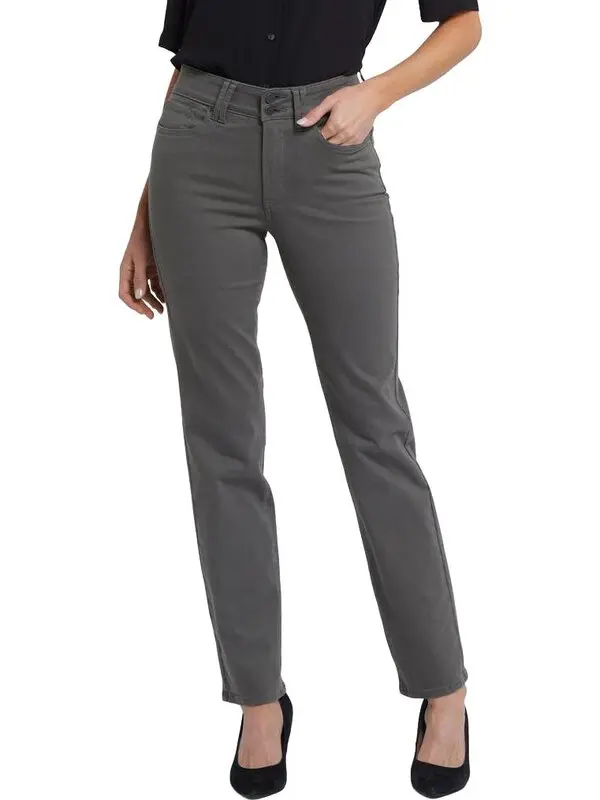 NYDJ Marilyn High Waist Straight Leg Jeans - Vine Leaf