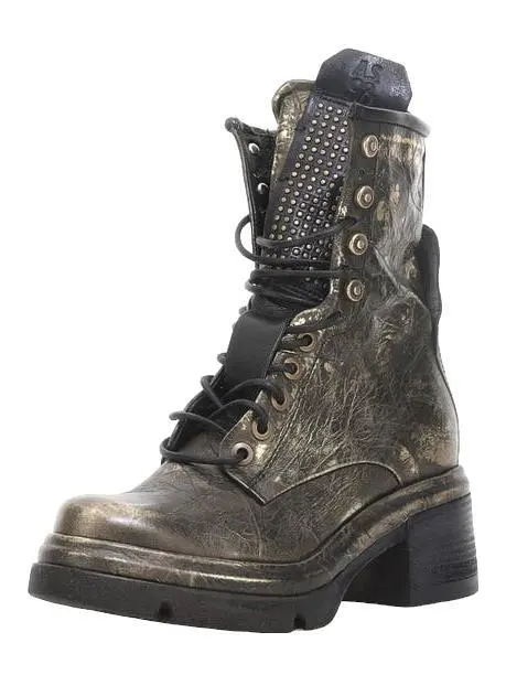 A.S.98 Emper Combat Boots - Metallic Gold
