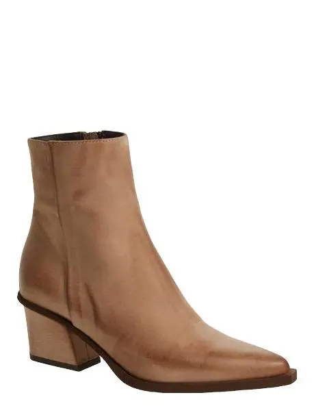 Cordani Braydie Leather Booties - Taupe Nubuck